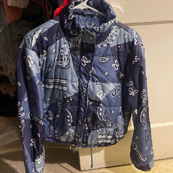 Ashley By 26 International | Jackets & Coats | Stylish Blue Paisley ...